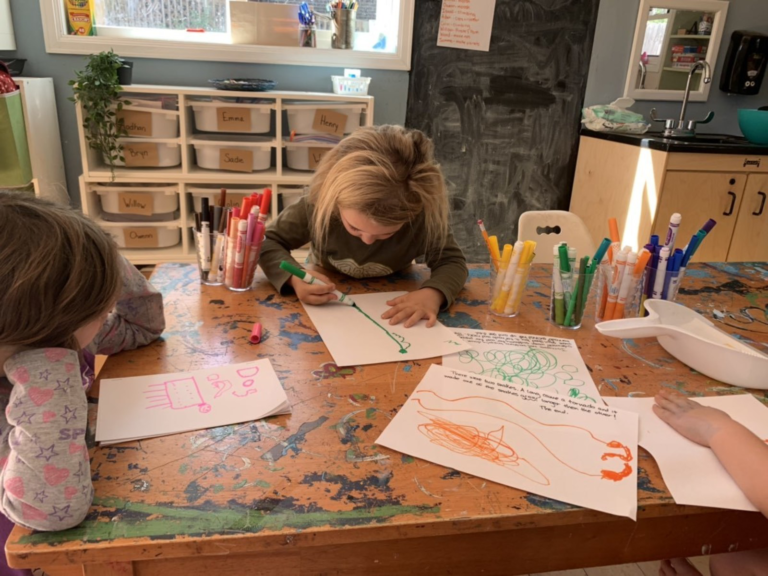 Writing stories ~ The Patchwork School